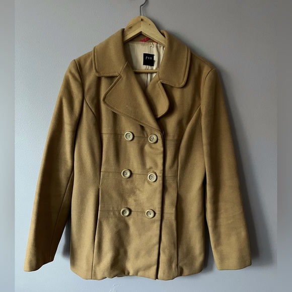 GAP | Jackets & Coats | Womens Gap Tan Wool Trench Coat M | Poshmark